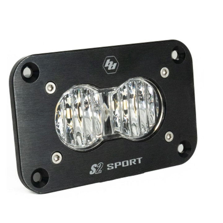 S2 Sport Black Flush Mount LED Auxiliary Light Pod - Universal Baja De ...