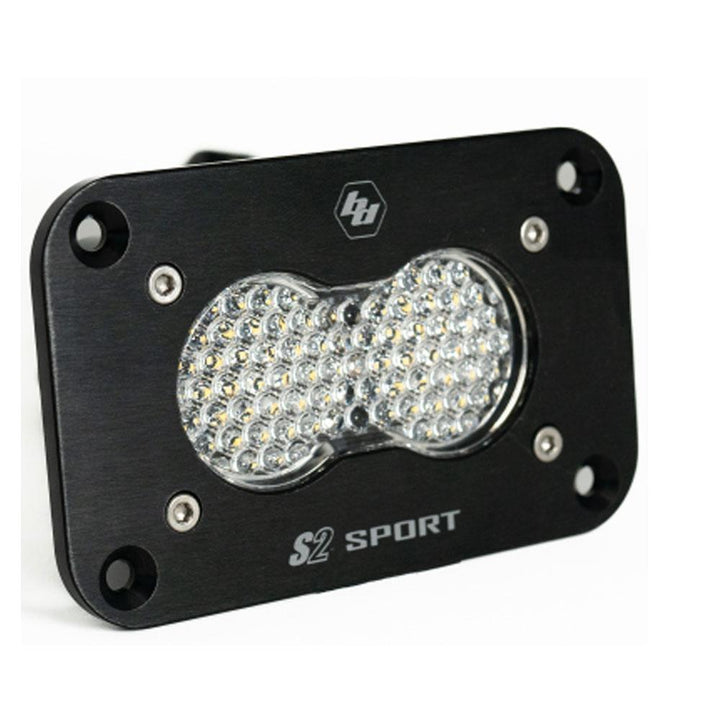S2 Sport Black Flush Mount LED Auxiliary Light Pod - Universal Baja De ...