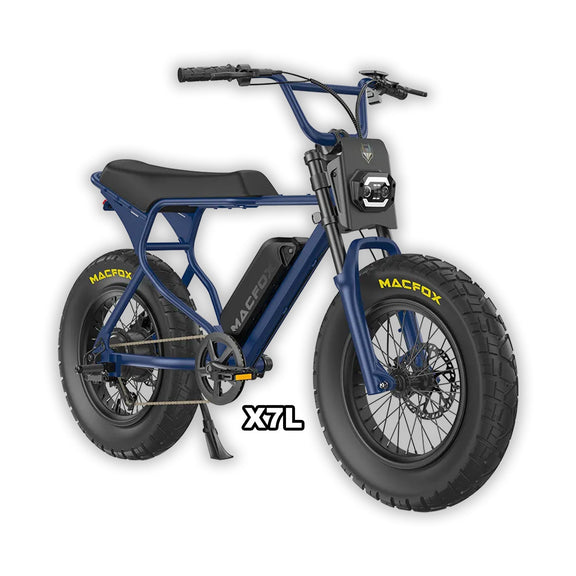 eBike Macfox X7 - Navy Blue - In a Box - X7 Trim - Dual Battery - EZE ...