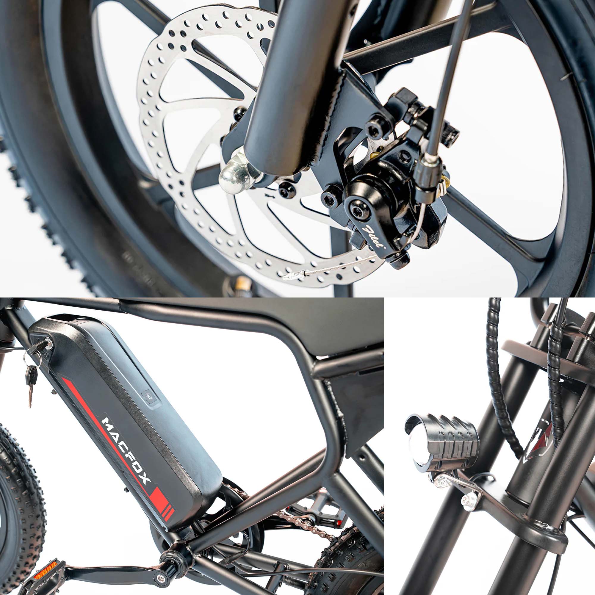 MACFOX M19 Electric e-Moto Style eBike-Step Over 250w Electric Mini Fa ...