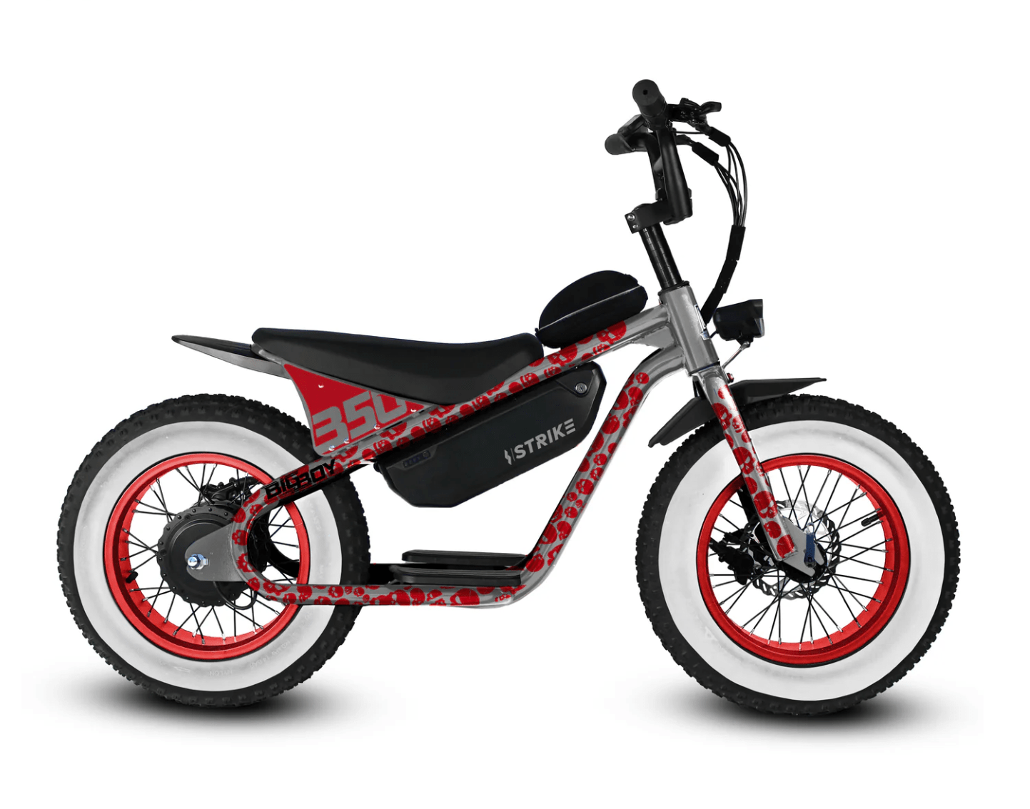 Strike Cycles Big Boy 350w Micro eBike 16x4 Fat Electric Mini Fat Tire ...